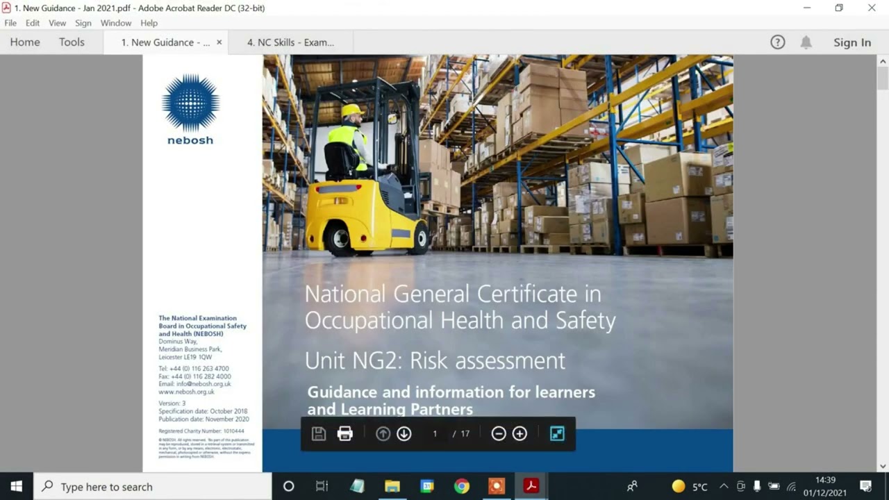 NEBOSH - Unit NG2 Risk Assessment - Video 2 of 5