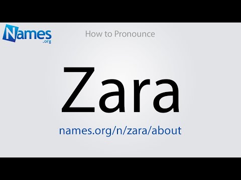 How to Pronounce Zara