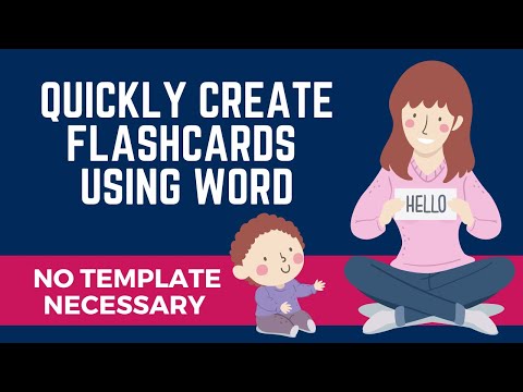 Create Flashcards Quickly Using Microsoft Word - No Template Needed