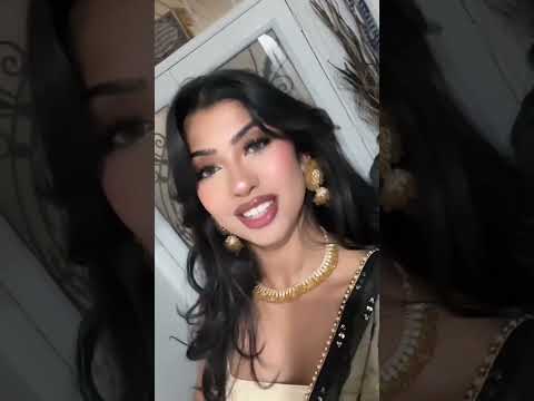 Wedding makeup look! Desi outfit and jewellery perfect for wedding