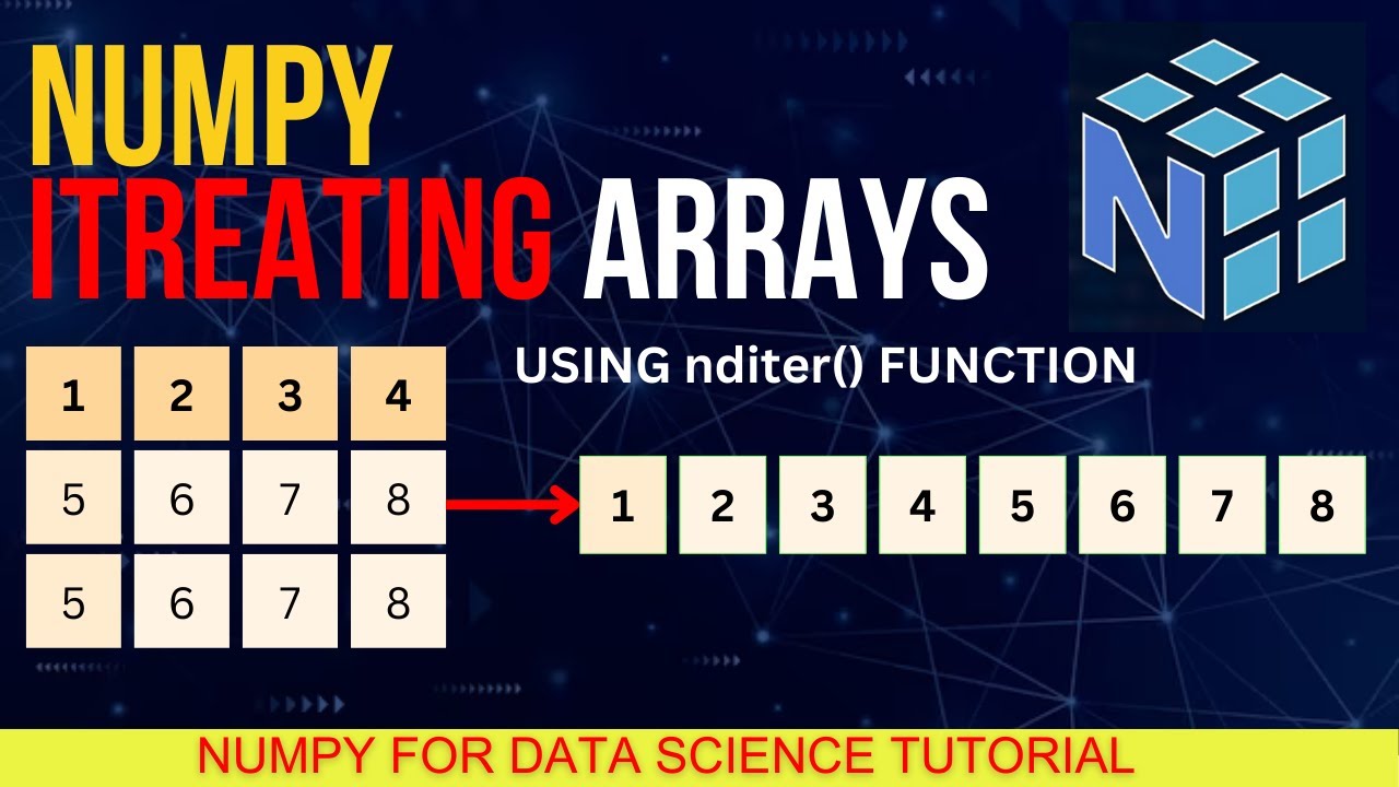 #37 Iterating NumPy Arrays - Learn Numpy nditer() Function | Python Numpy Tutorial For Data Science