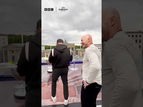 BBC pundits see the Euro 2024 studio for the first time | BBC Sport #shorts #football