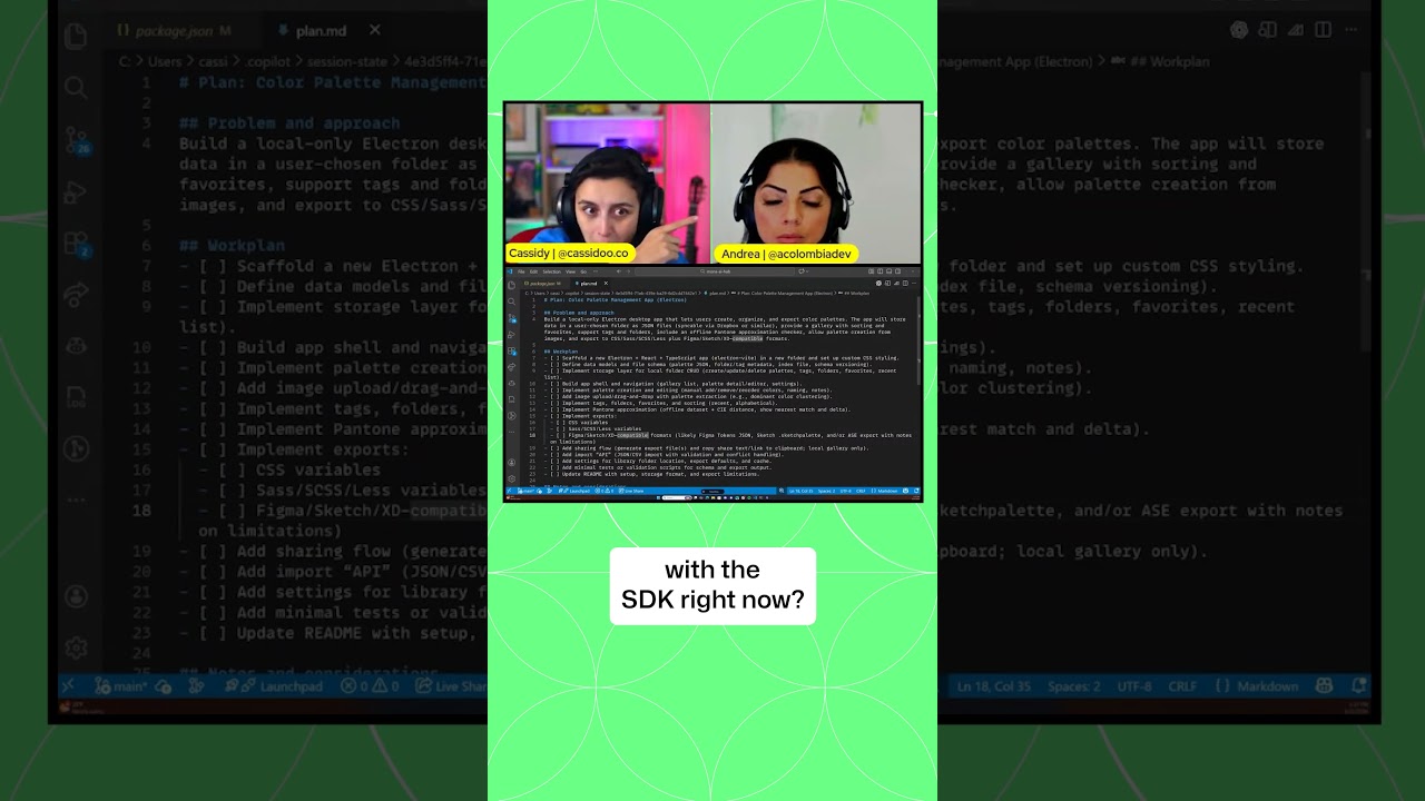 Building a color palette app with GitHub Copilot SDK