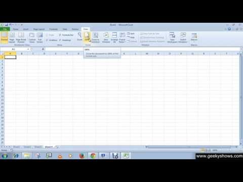 Learn Microsoft Office Excel 2010 Zoom In and Zoom Out - Mind Luster
