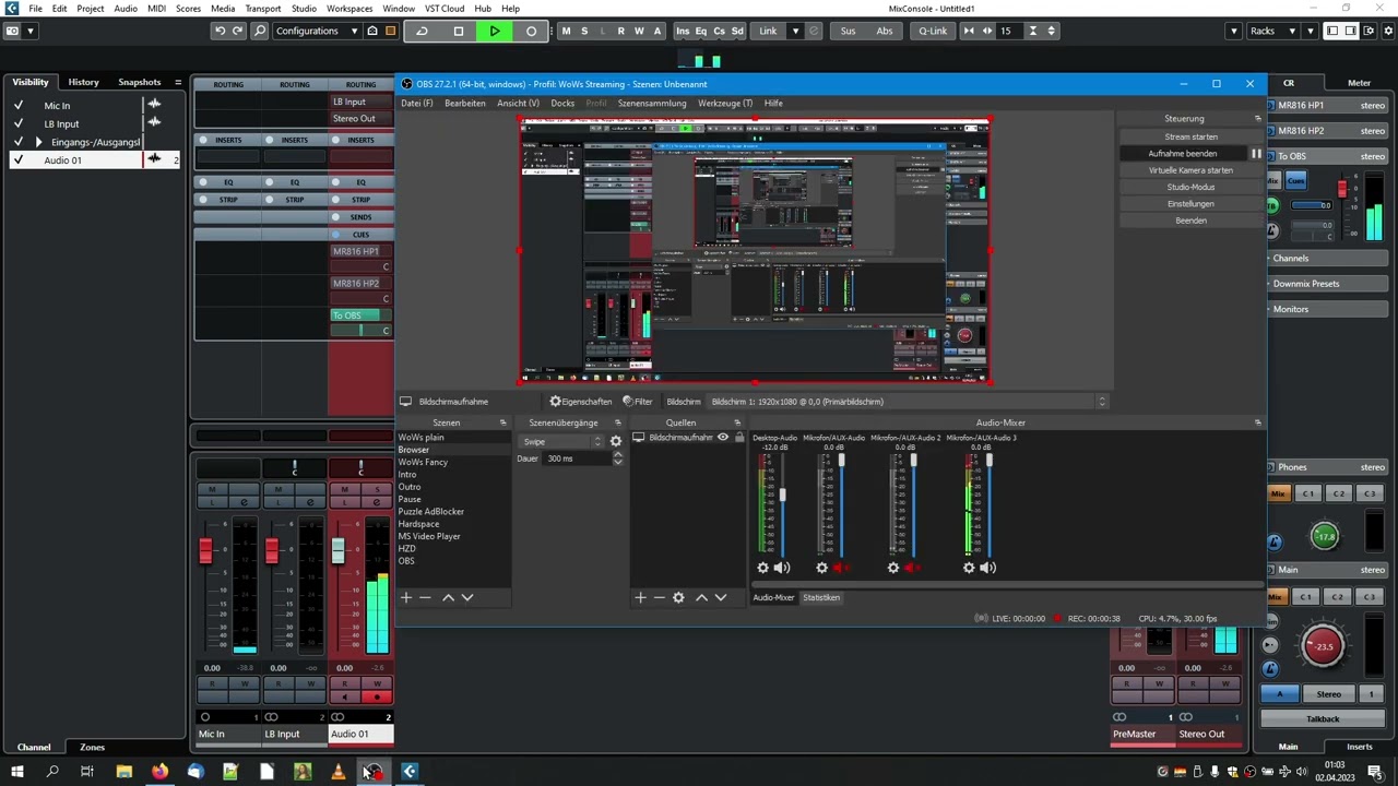 Control Room Output To Stream Software Obs Etc Cubase Steinberg Forums