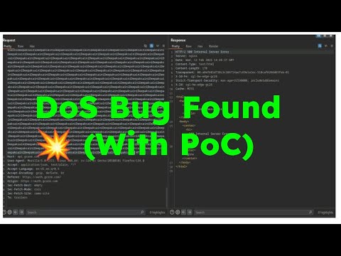 Application-Level Denial-of-Service (DoS) Vulnerability | Bug Bounty PoC Explained!