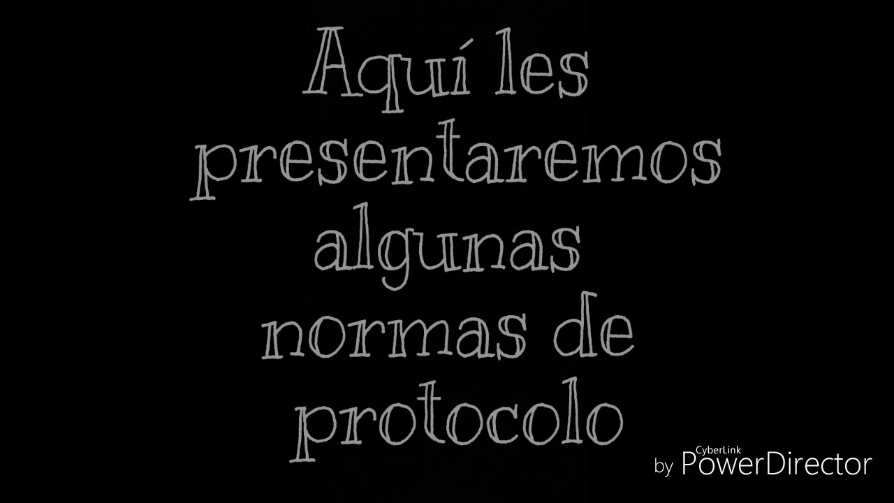 Normas básicas de Protocolo