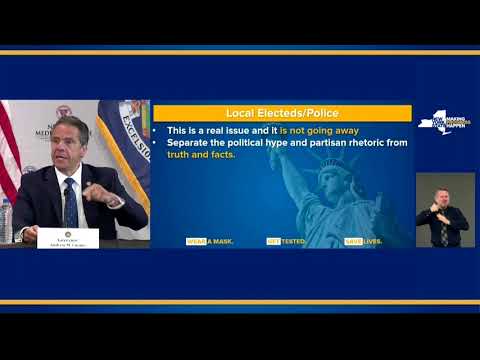 New York Governor Andrew Cuomo slams President Trump for tweet criticizing an elderly protester