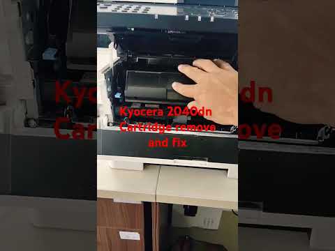 Kyocera 2040dn printer cartridge remove and fix #kyocera #2040dn #cartridge #problem