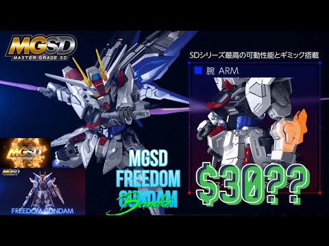 Bandai Spirits MGSD Freedom Gundam RELEASE VID HERE!?!? #MGSD #GUNDAM