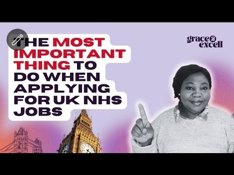 Applying for UK NHS Jobs? Do this ONE thing…