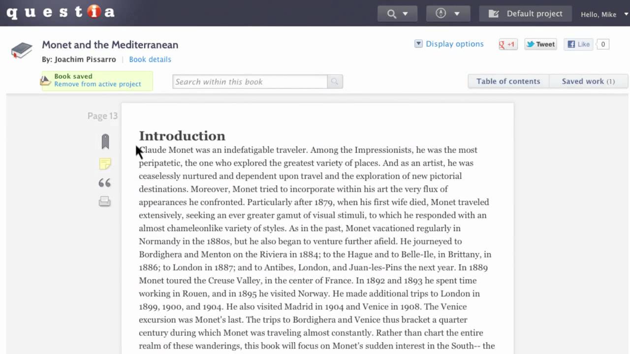 Questia Video: Research Tools Demo