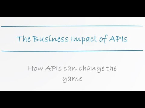 The Business Impact of APIs: How APIs Can Change the Game
