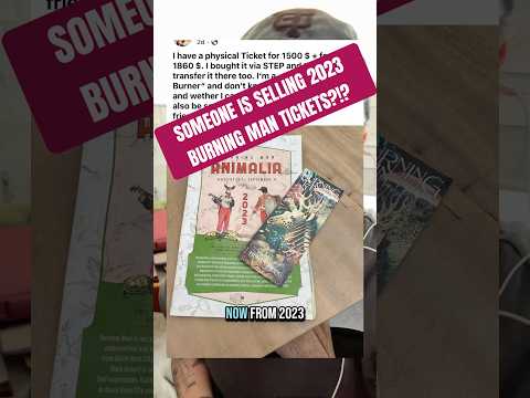 Burning Man resell tickets?