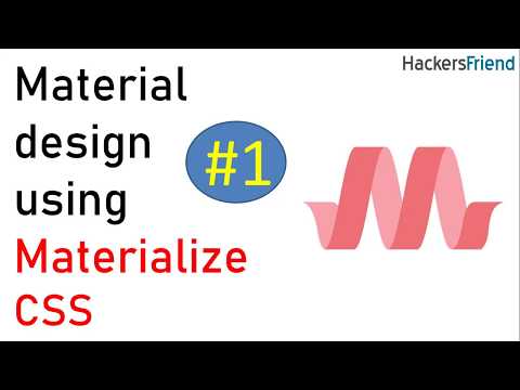 1. What is Material design ? - Materialize CSS tutorial