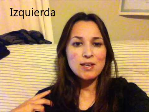 Basic Spanish -Left and right- short lesson