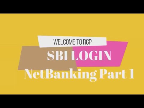 State Bank of India Net Banking Part-1 in English |State Bank of India Personal Banking OnlineSBI