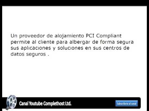 PCI compliant hosting
