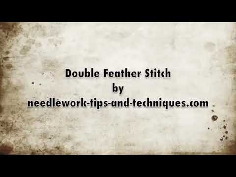 Feather stitch embroidery: learn this easy and attractive stitch