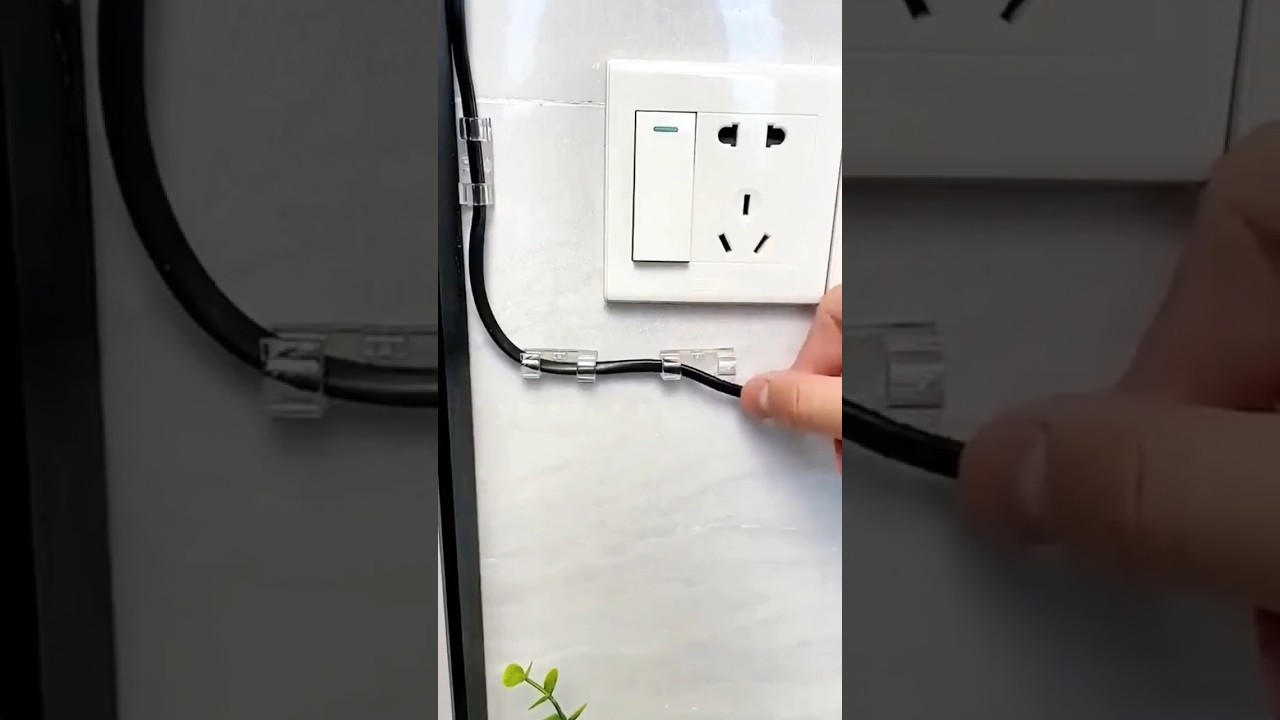 Cable Management Clip Desktop Cord Hook With 3M Foam #clip #cable #hook #usefulgadgets #fypシ゚viral