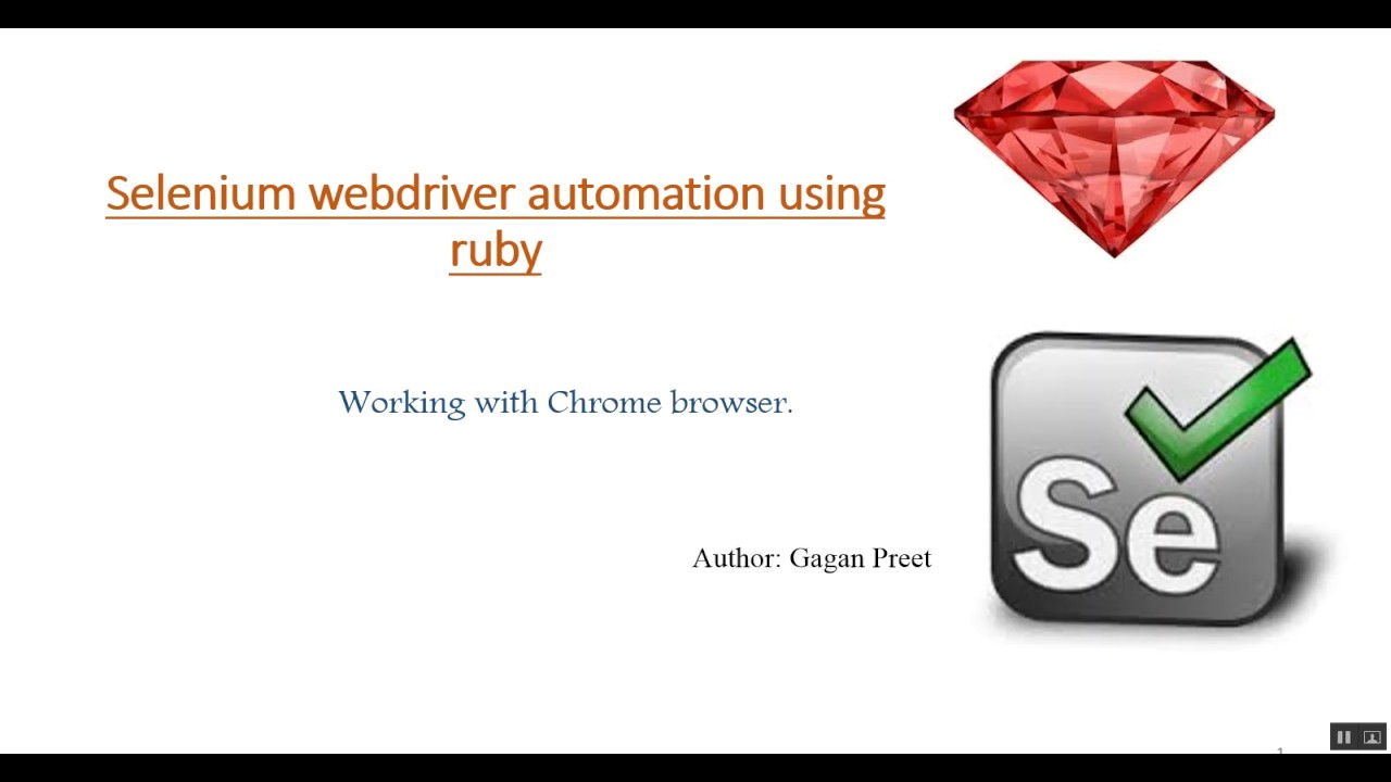 5. How to run selenium webdriver ruby script in chrome browser.