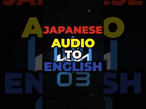 Japanese to English Audio Translator | Flixier ππ£οΈ