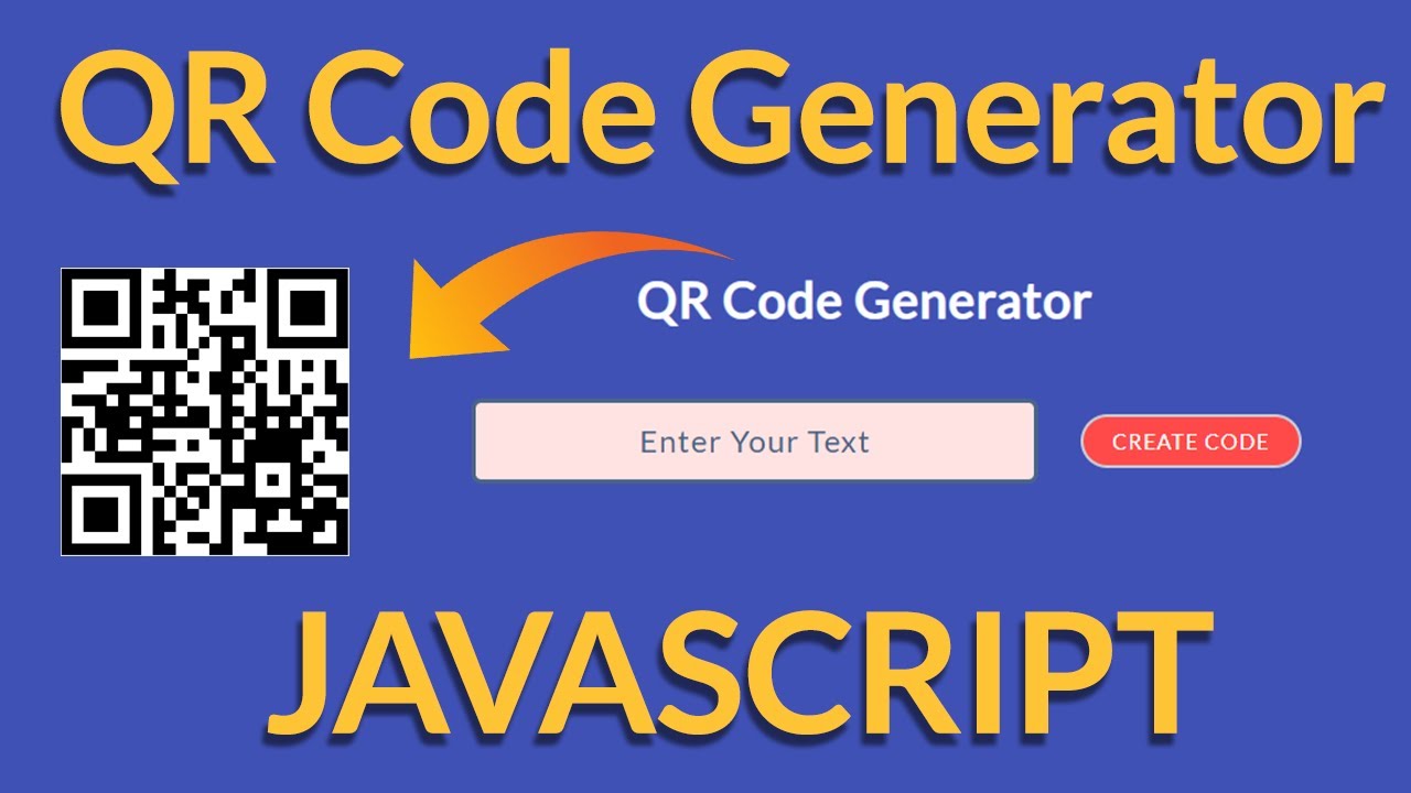 Create QR Code Generator Using Javascript - Easy Tutorial - Hindi