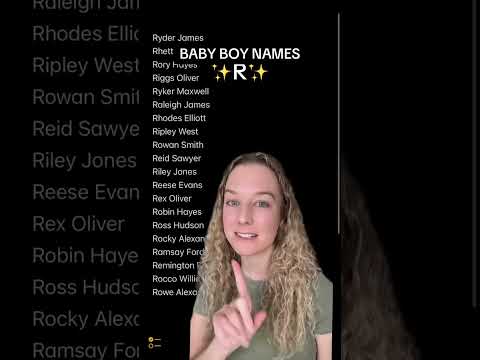 My favorite baby boy names that start with the letter R! #nameideas #babynames #babyboynames