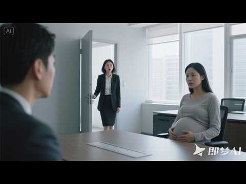 She entered his office... and saw a pregnant woman waiting for him?!