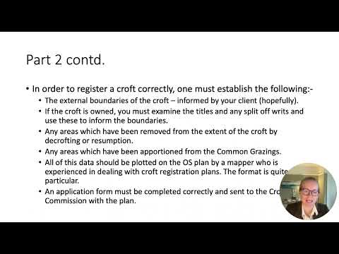 Crofting Law; 10 Risks to be considered