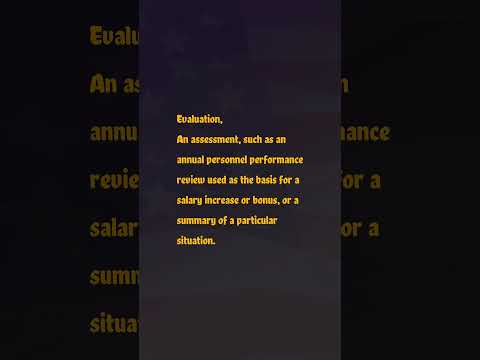 Evaluation Pronunciation & Meaning American English