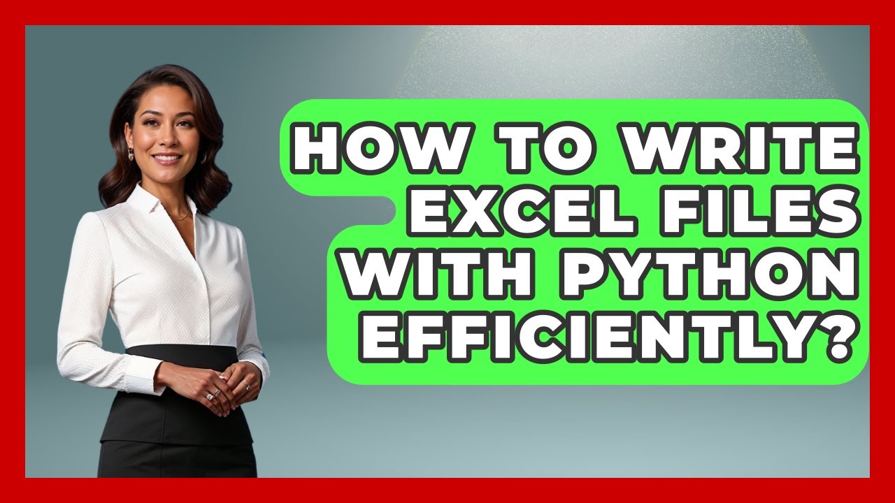 How To Write Excel Files With Python Efficiently? | Python Code School News