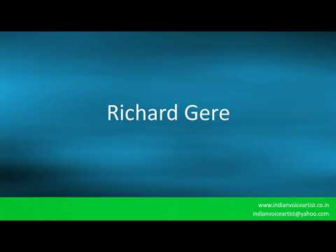 How to pronounce the word(s) "Richard Gere".