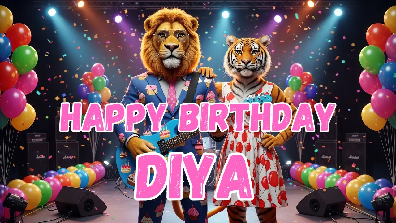 DIYA Happy Birthday Song - Happy Birthday to Diya