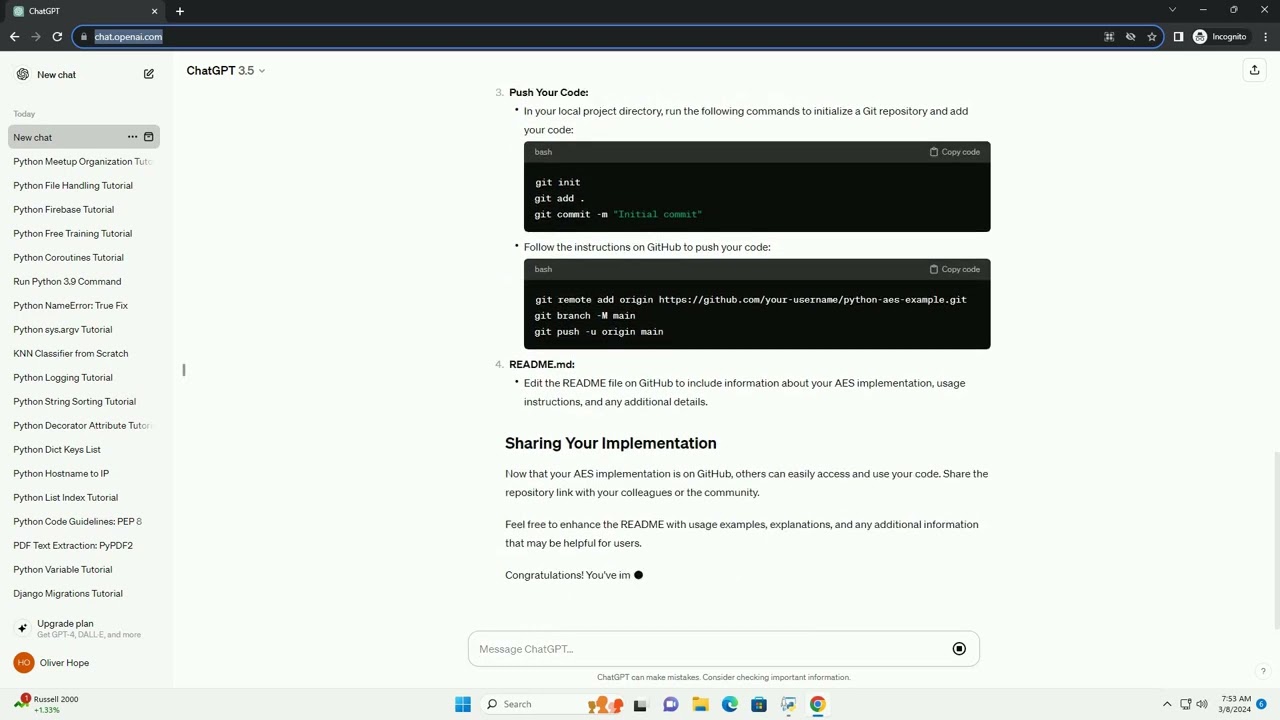 aes implementation in python github