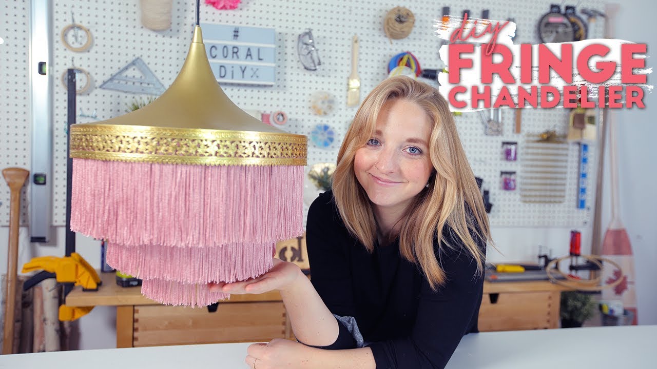 Elegant DIY Fringe Chandelier Tutorial