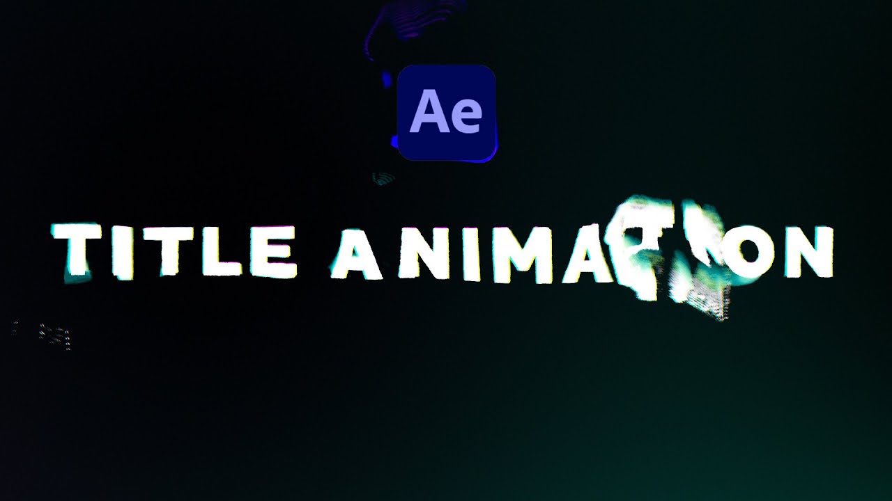 Liquid & Distorted Title Animation | After Effects Tutorial