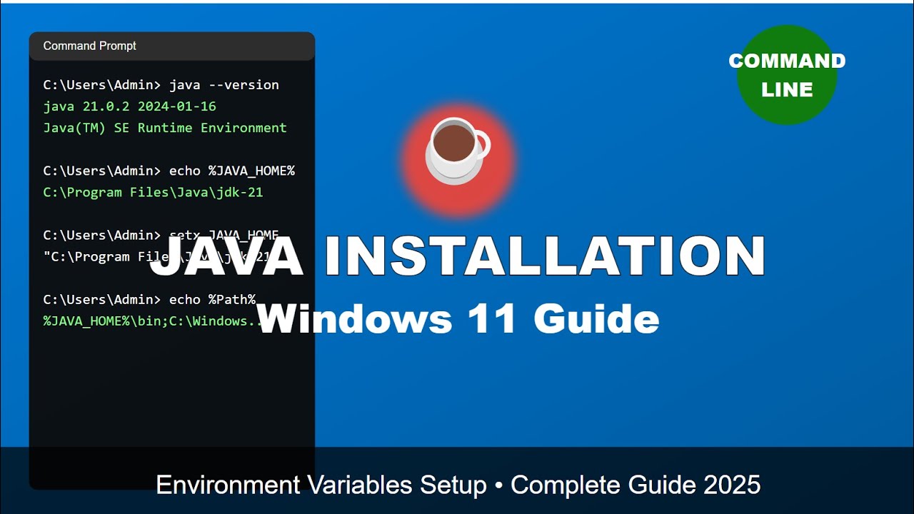 Install Java JDK & Configure Environment Variables - Beginner Tutorial
