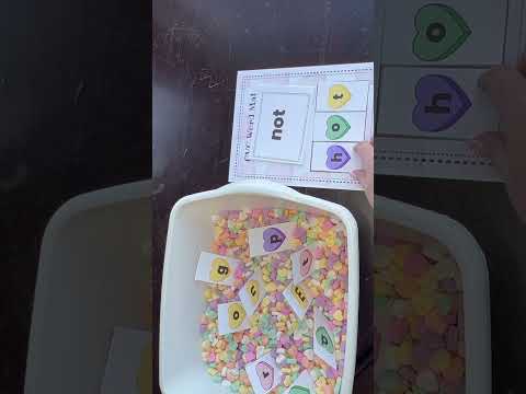 Hands On Literacy Activities: Word Family Sensory Bin