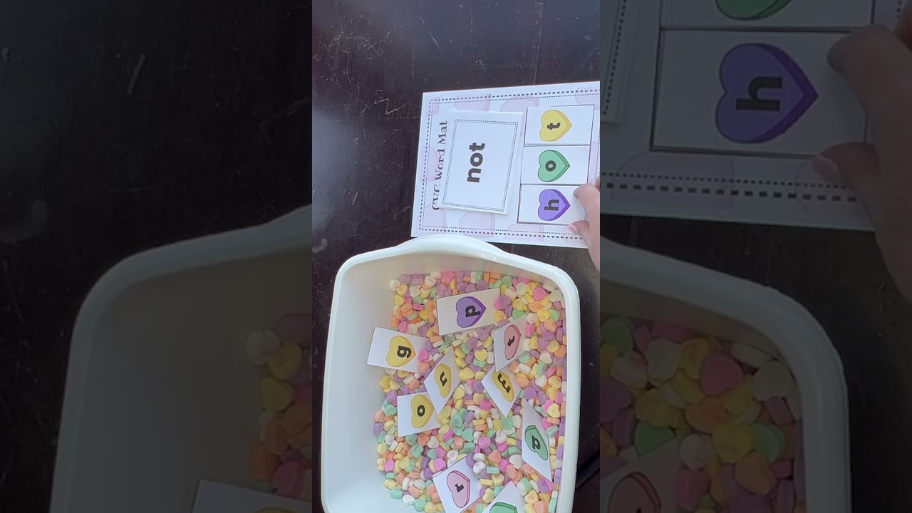 Hands On Literacy Activities: Word Family Sensory Bin