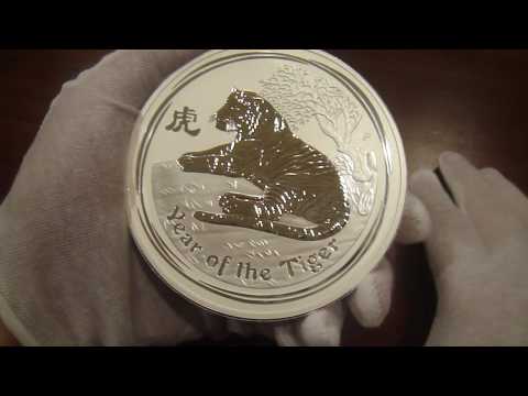 HUGE SILVER COIN! ONE KILO OR 32.15 OUNCES OF PURE SILVER BULLION