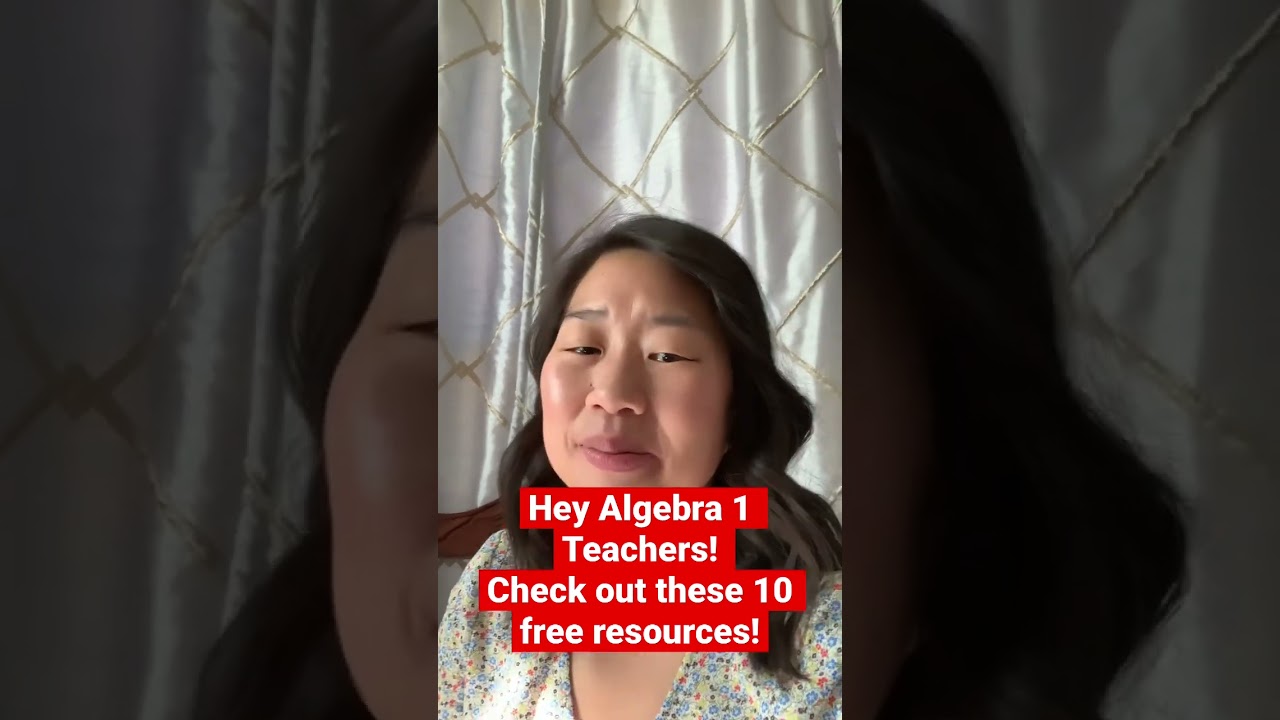Check out these 10 free Algebra 1 resources!