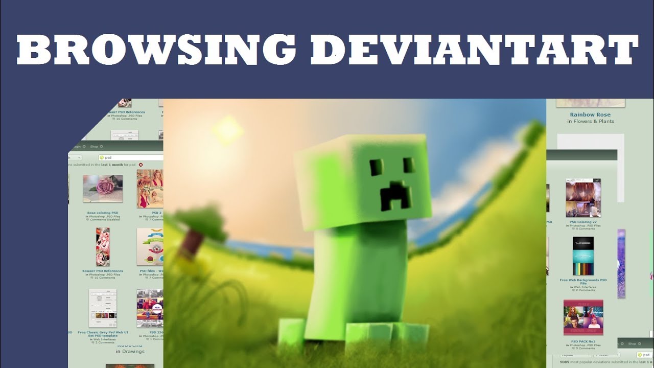 Browsing Deviantart: Minecraft Fan Art