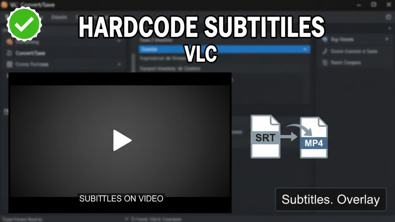 How To Hardcode Subtitles in VLC Media Player (Burn Subtitles Into Video)