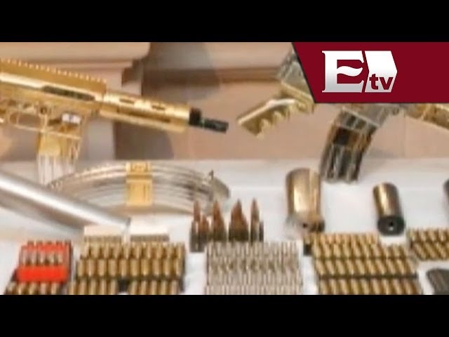El Chapo: DEA exhibe en museo rifles con oro, pistolas con diamantes ...