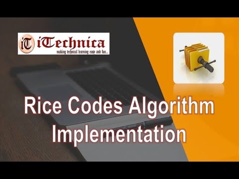 22.(B). Rice Codes Algorithm: Implementation with Example
