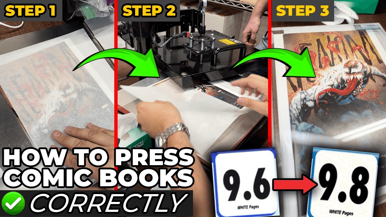 How to Press a Comic Book CORRECTLY 📚💯 ft. @ImmaculateComics