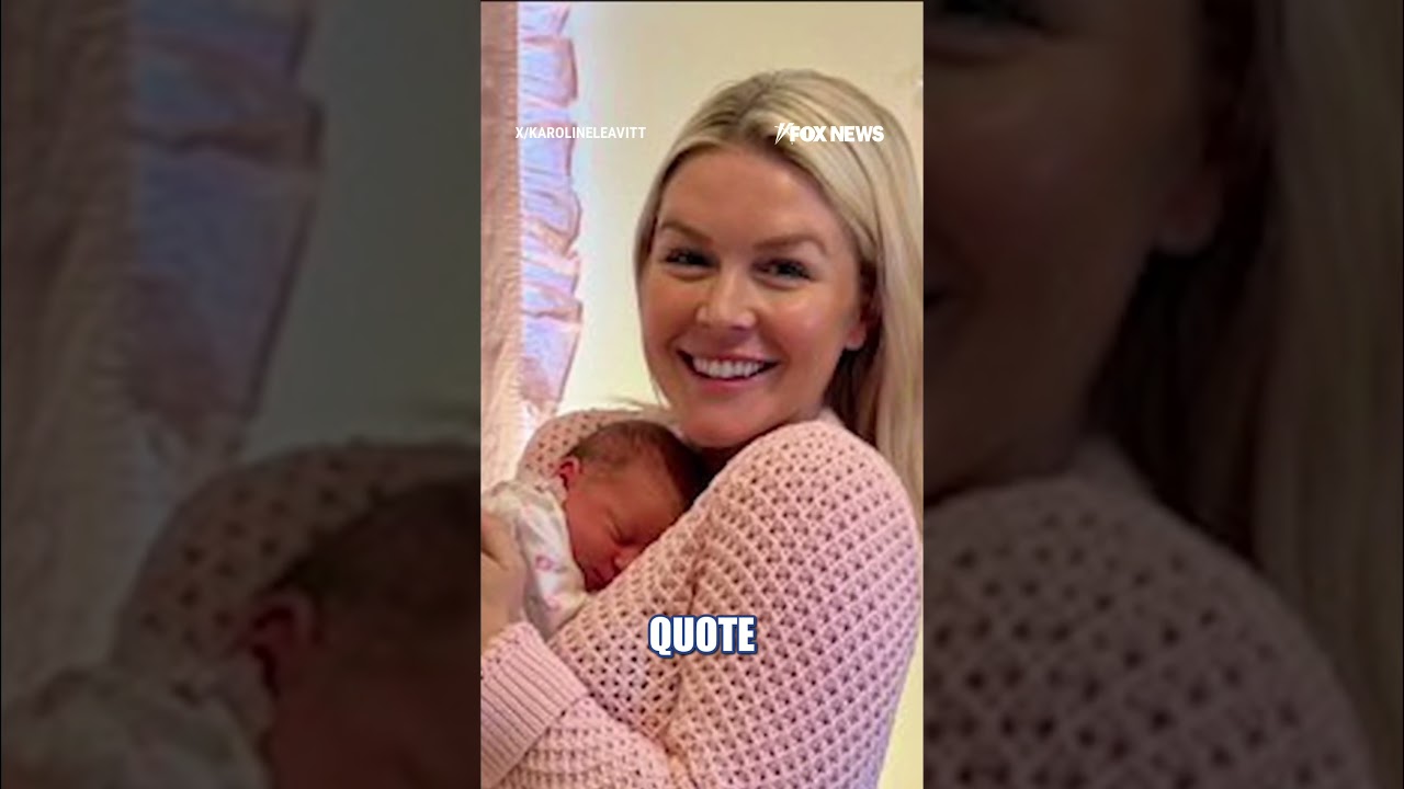 IT'S A GIRL: Karoline Leavitt introduces new arrival #shorts