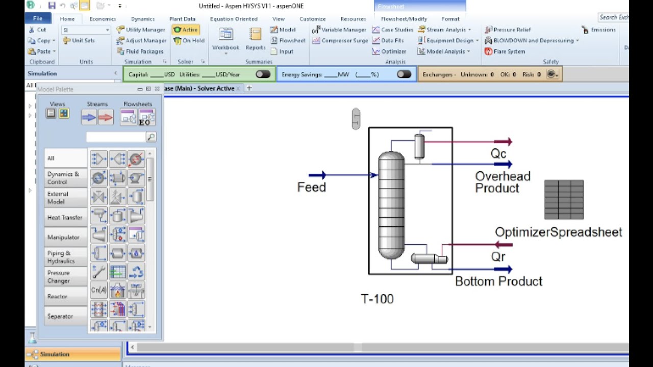 Optimization in Aspen HYSYS