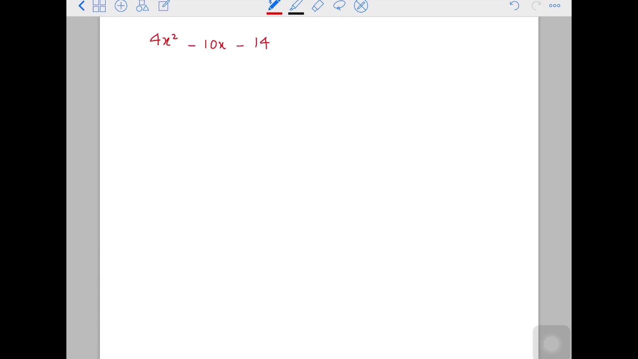 Sec 2 Algebraic Factorisation